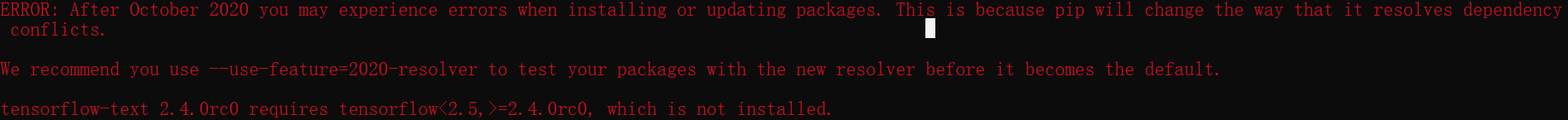 tensorflow_text的安装方法及注意事项（包括tensorflow-gpu版本下的安装）_tensorflow-text-CSDN博客