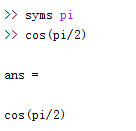 matlab中 cos(pi/2) sin(pi)不等于0怎么办_cos平方和sin平方不等于1matlab-CSDN博客