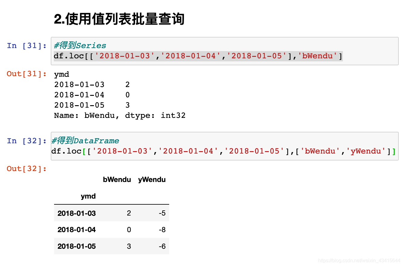 Pandas学习笔记day01:pandas 数据读取,pandas数据结构,数据查询 Csdn博客