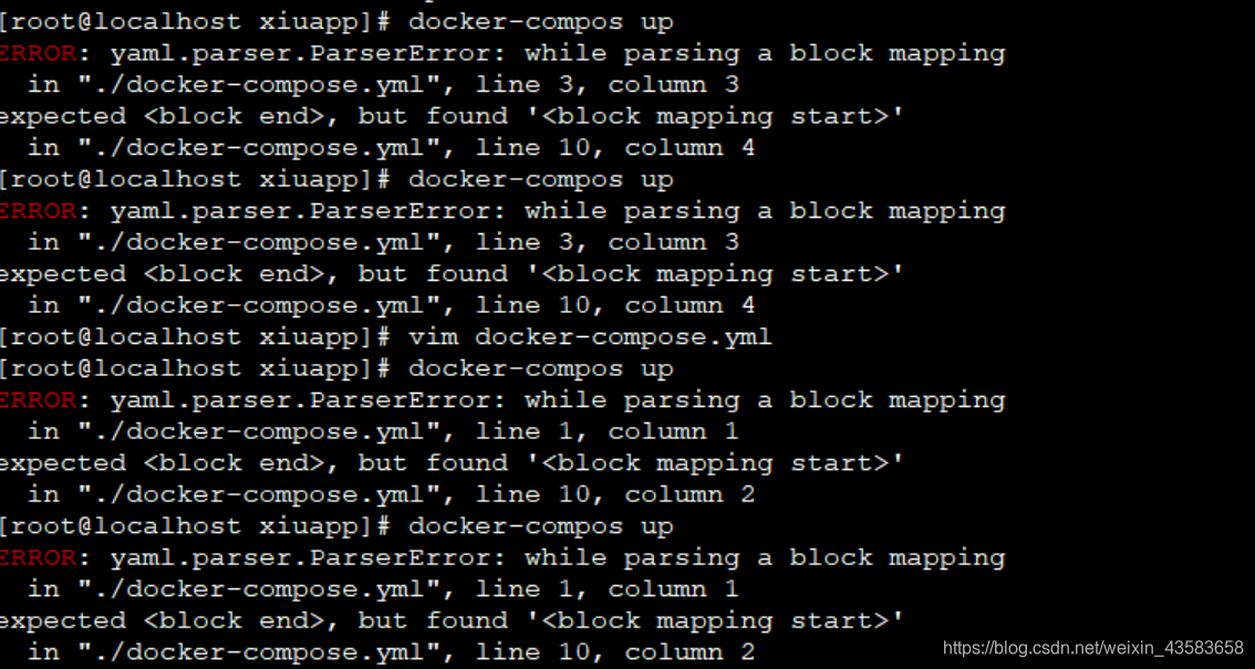 Docker Compose报错: Unsupported Config Option For Services 进行解决 Unsupported Config Option For