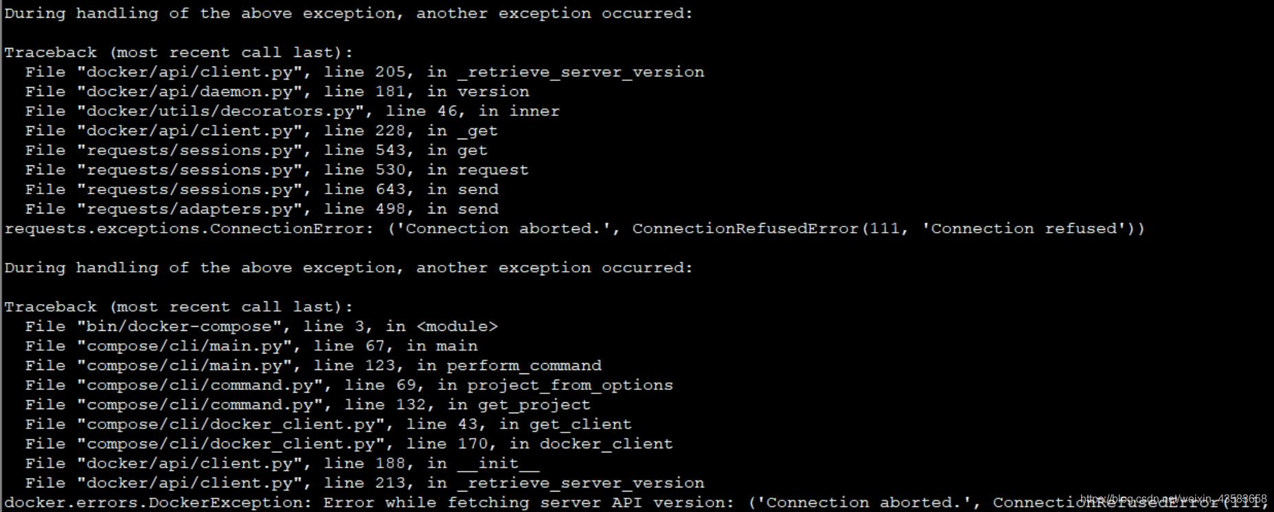 Docker Compose报错: Unsupported Config Option For Services 进行解决