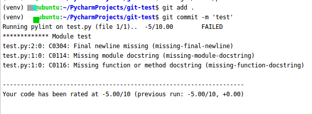git和pylint结合自动检测规范 (git-pylint-commit-hook）_gitlab 中使用 pylint-CSDN博客
