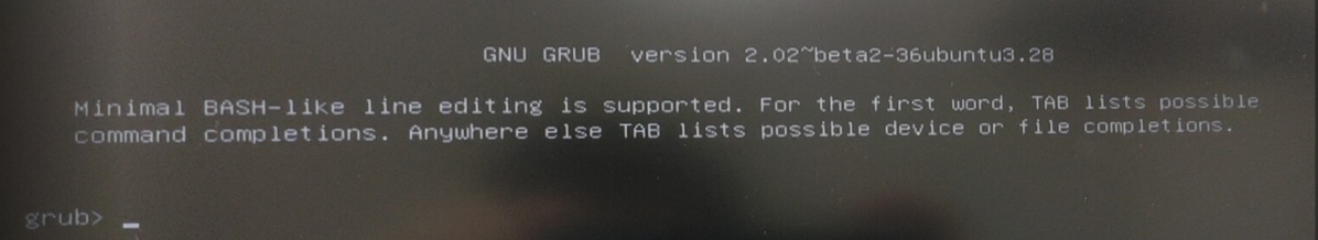【亲测有效】删除ubuntu（ubuntu、windows双系统）后进入GNU GRUB version 2.02~beta2 ...