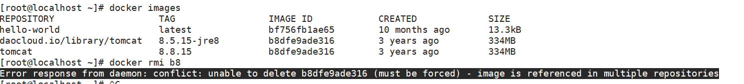 【Bug解决】conflict: unable to delete XXX (must be forced) - image is ...