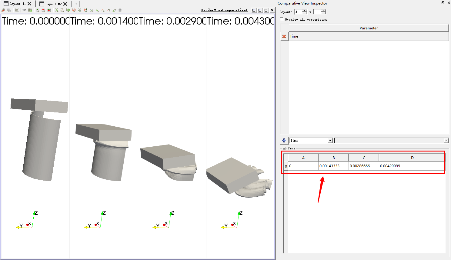 【ParaView】使用Paraview 的comparitive视图同时显示不同时间步的结果_apdl如何查看不同时间步的图-CSDN博客