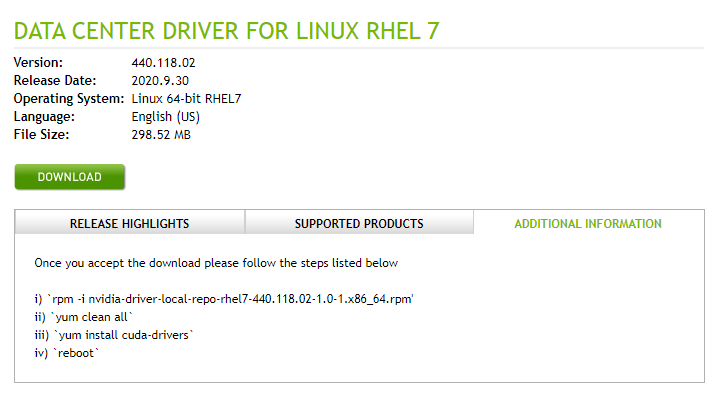 Centos7 安装GPU驱动（rpm包方式安装） 亲测，出坑 NVIDIA-SMI has failed because it couldn’t communicate..._centos7 ...
