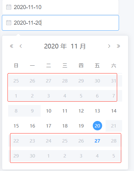 Vueelement实现时间日期范围限定的两种方式element El Date Picker Typedaterange 控制开始时间往后延 Csdn博客 