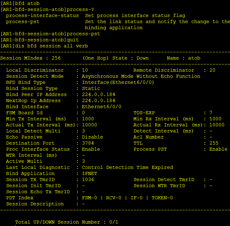 路由器重温——可靠性-BFD和NQA配置_bfd nqa-CSDN博客