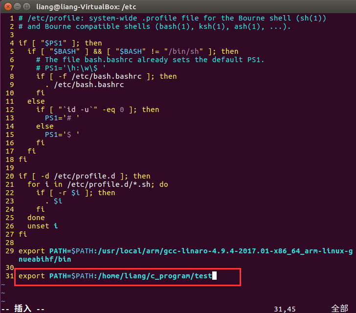 shell类型、添加PATH环境变量、.bashrc、.profile、/etc/profile、/etc/environment_复制并粘贴以下命令到 shell 配置文件中 ...