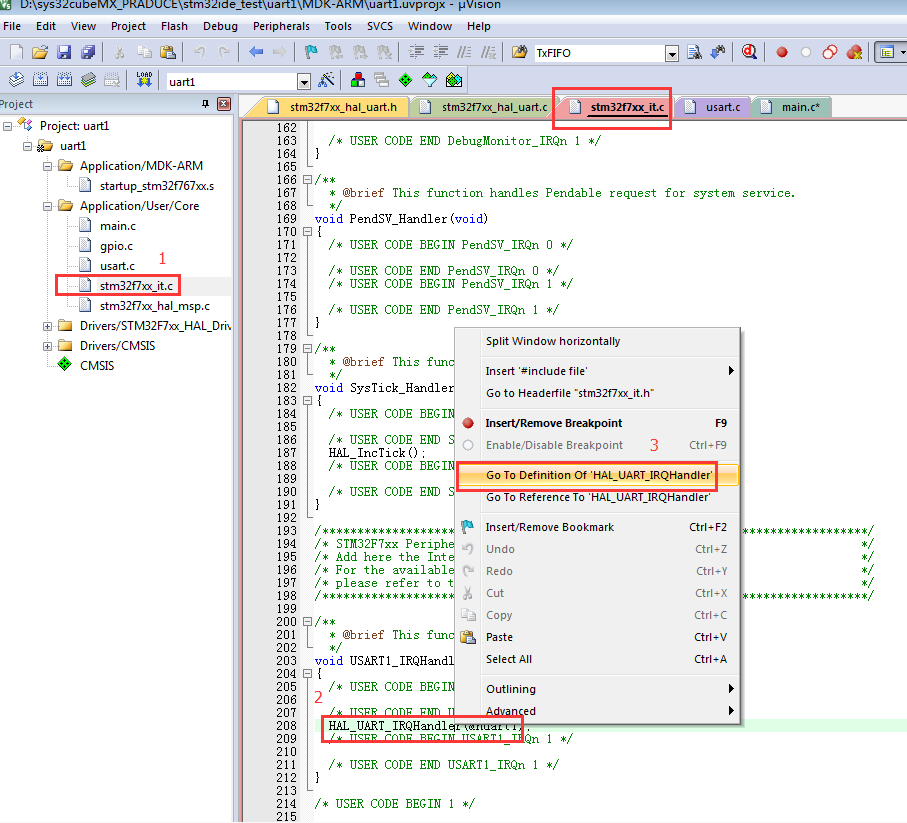 STM32CUBE 配置项目（串口1）_stm32f103 cube串口1配置-CSDN博客