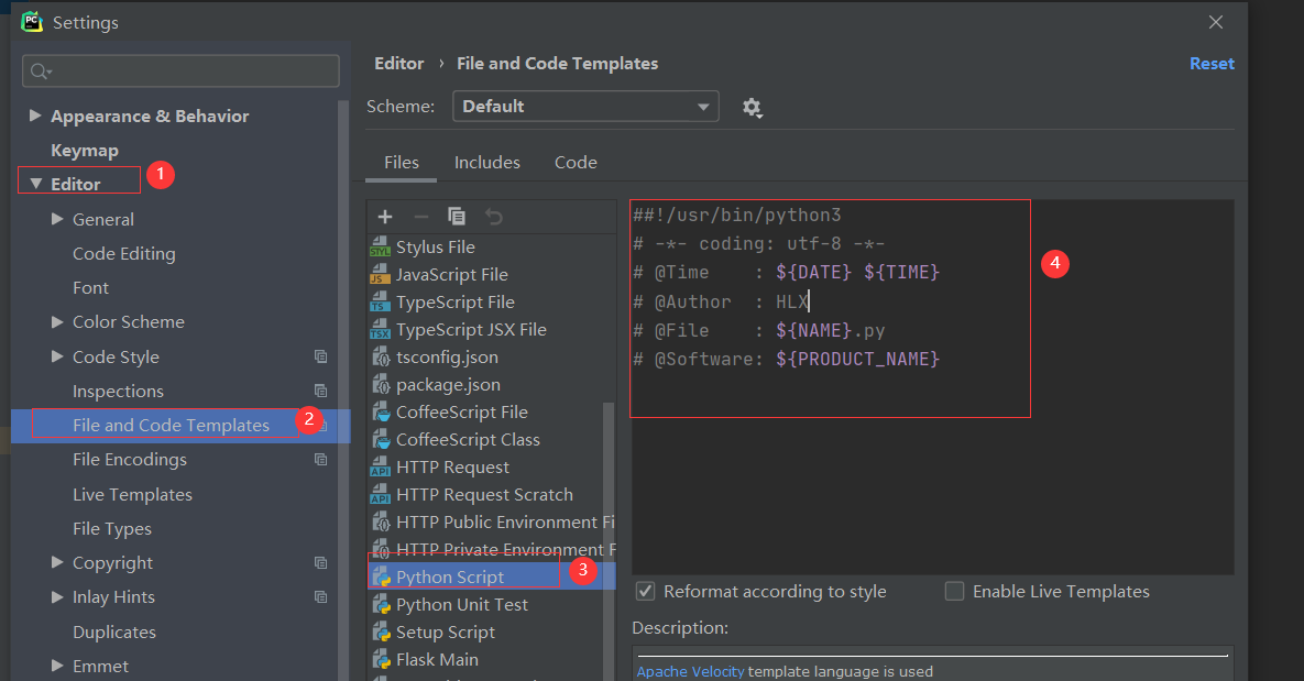Python 新建模板默认添加作者时间等信息新建python文件默认增加项目和编写人 Csdn博客