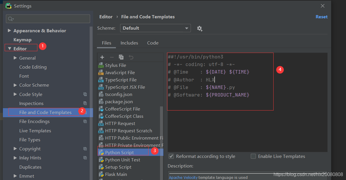 Python 新建模板默认添加作者时间等信息新建python文件默认增加项目和编写人 Csdn博客