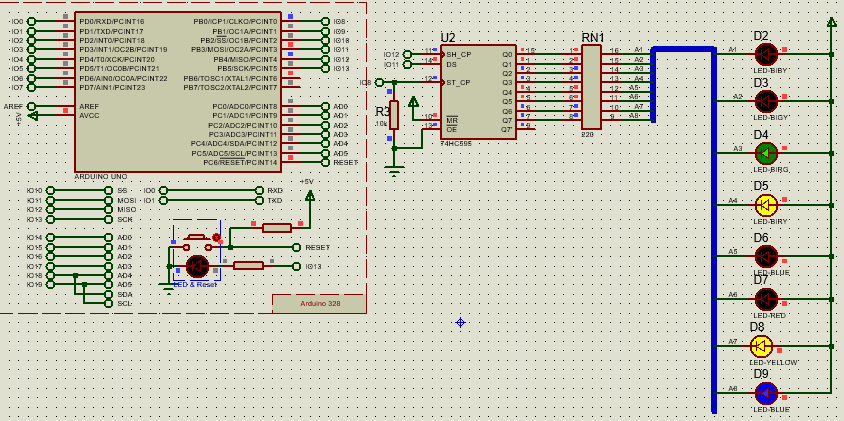 arduino UNO利用74hc595控制8个LED状态（方式一）_74hc595d需要写程序吗-CSDN博客