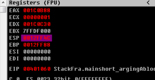 《逆向工程核心原理》第7章——栈帧，调试stackframe.exe_动态调试stackframe.exe程序-CSDN博客