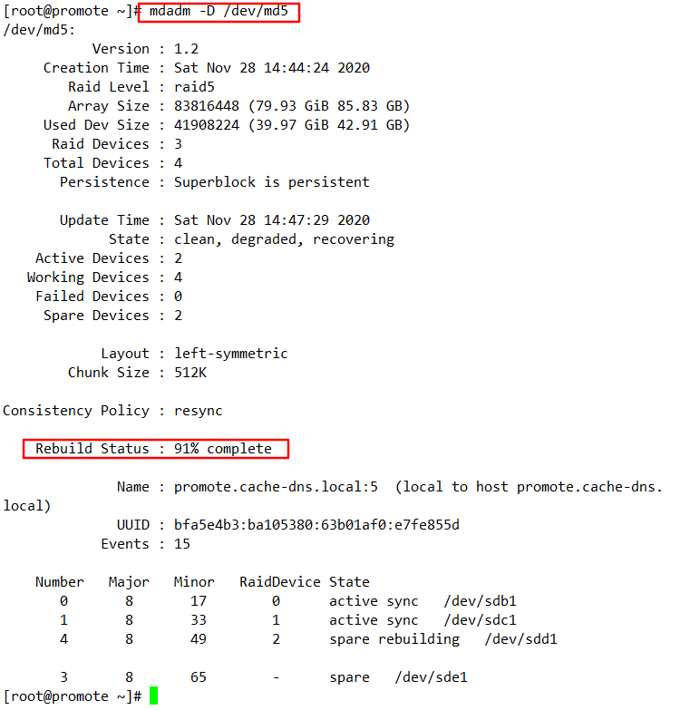 Linux技术文档：创建RAID5和RAID10磁盘阵列_制定分区类型为fd-CSDN博客
