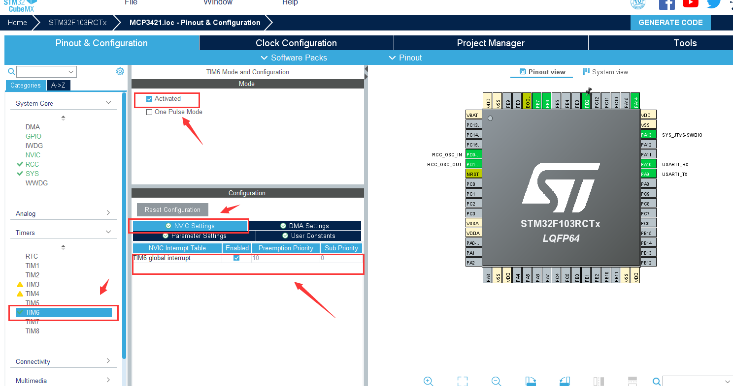 基于STM32F103RC硬件IIC驱动18位AD MCP3421驱动开发-CSDN博客