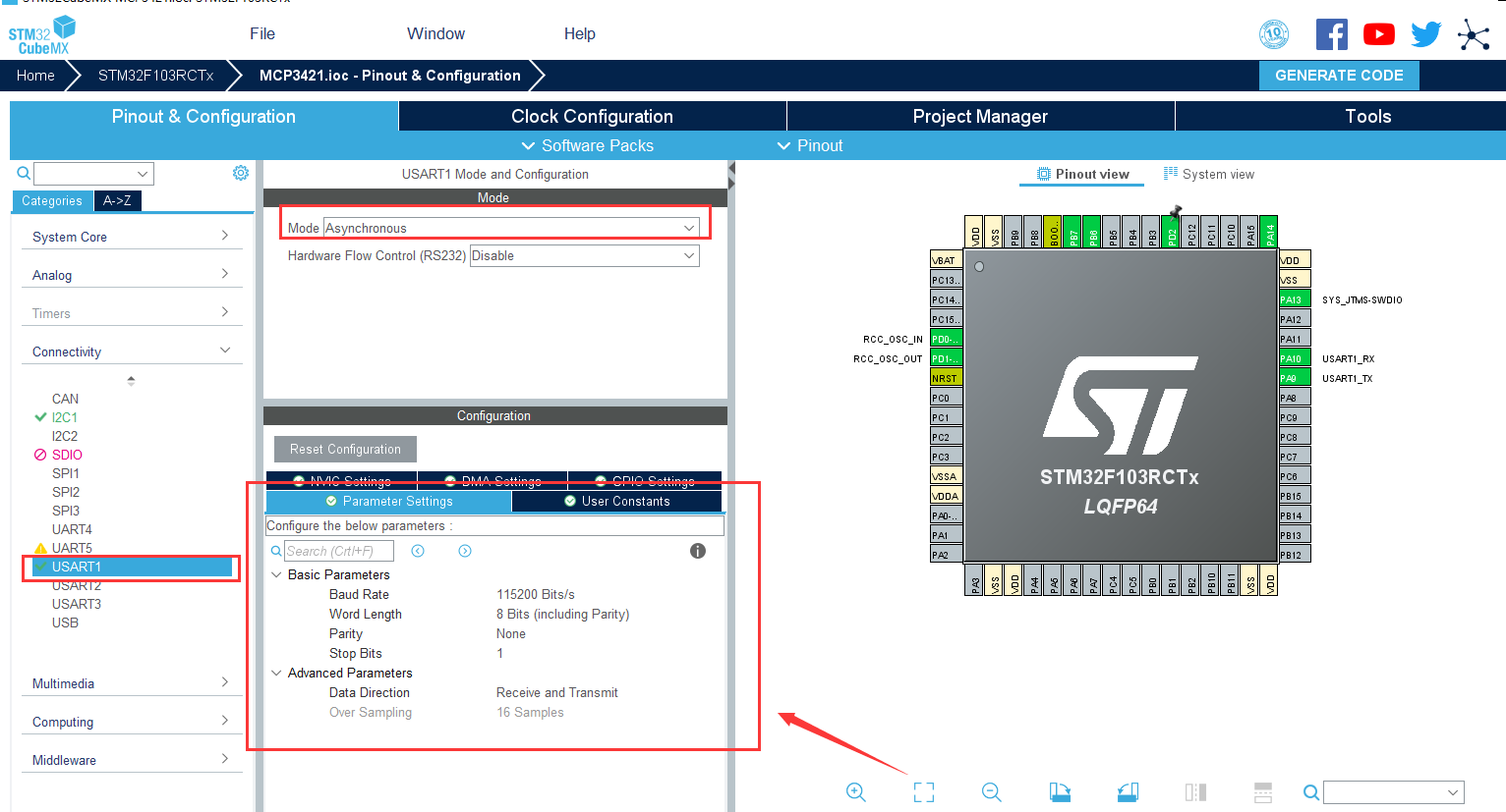 基于STM32F103RC硬件IIC驱动18位AD MCP3421驱动开发-CSDN博客