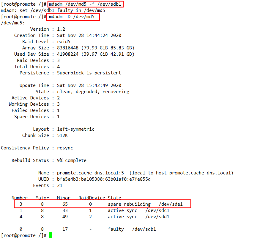 Linux技术文档：创建RAID5和RAID10磁盘阵列_制定分区类型为fd-CSDN博客