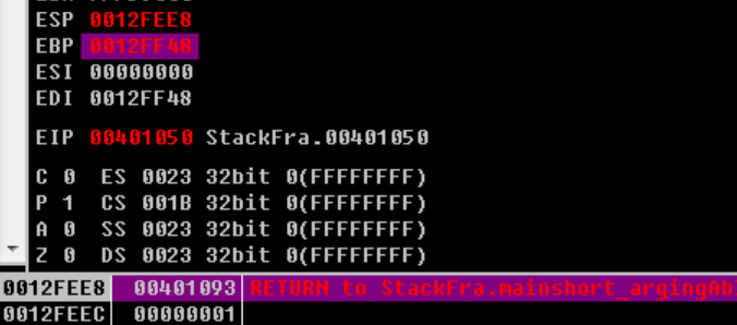 《逆向工程核心原理》第7章——栈帧，调试stackframe.exe_动态调试stackframe.exe程序-CSDN博客