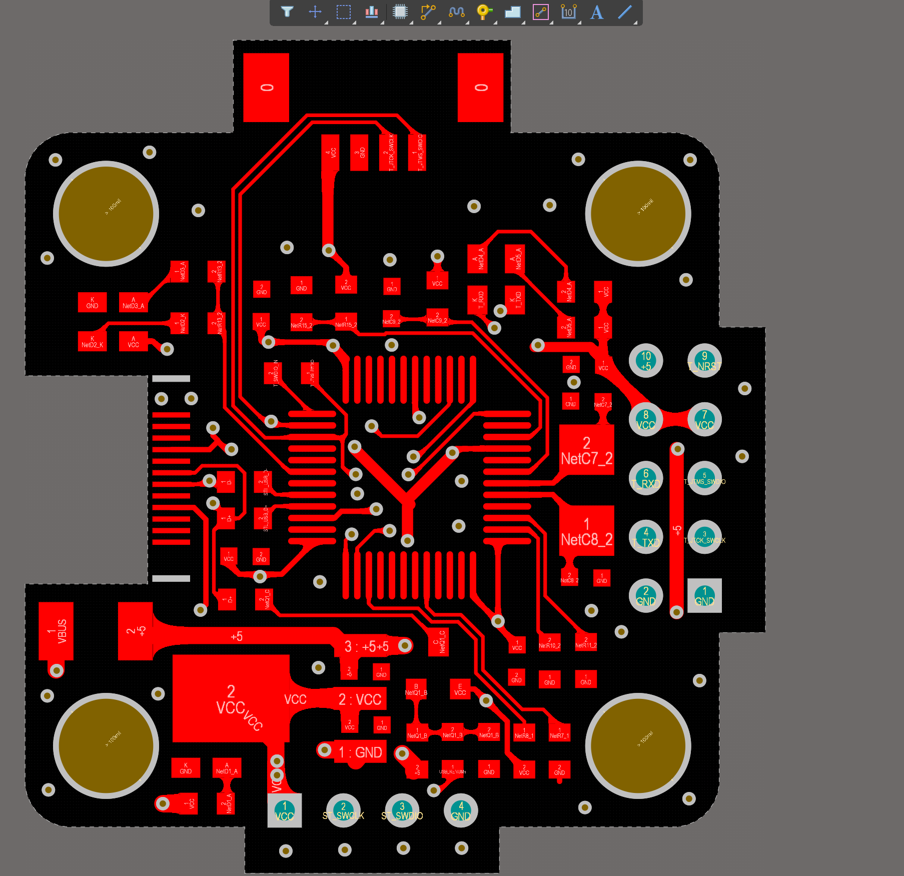ST-LINK V2.1 制作（含源码及其原理图）（type-c接口）可以配合robomaster 开发板下载口或者直接用杜邦线连接下载，支持串口调试_stlink原理图-CSDN博客