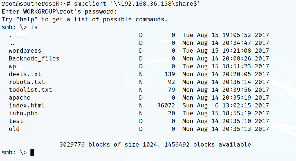 CTF夺旗-SMB信息泄露-靶机渗透实战_ctf夺旗-防御 靶场-CSDN博客