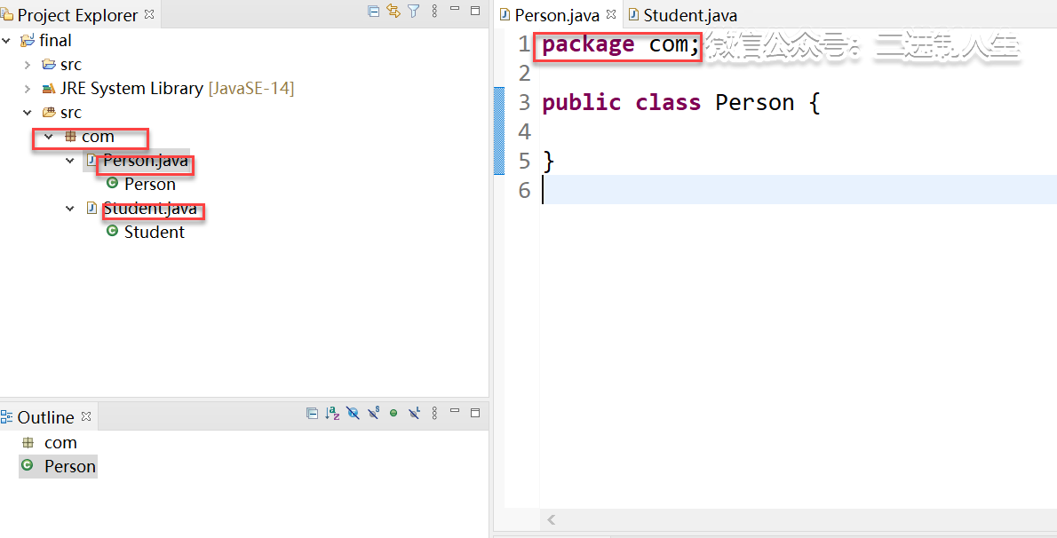 java包的创建和命名_创建一个类的时候,如果未指定包名,处于无名包(default packge)中。其他包中的类无-CSDN博客