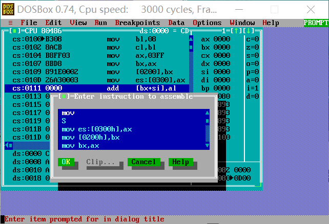 微机原理及应用实验——MOV指令的使用详解_传送指令mov的两个操作数不能都指向内存位置-CSDN博客