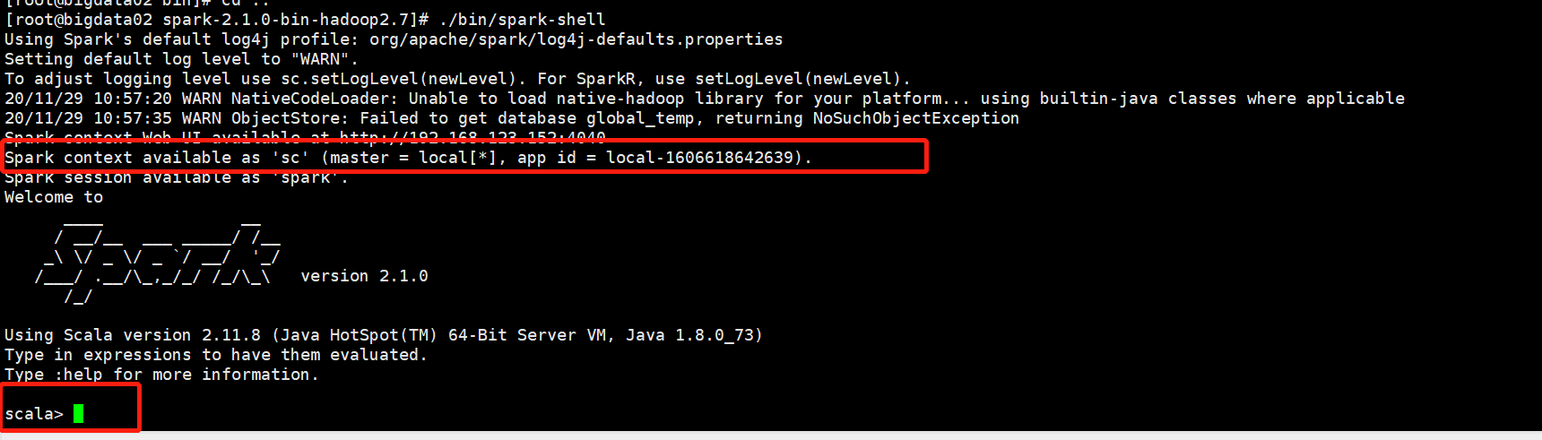 如何启动本地模式和集群模式的spark-shell_linux启动spark-shell是用的哪里的日志打印类-CSDN博客