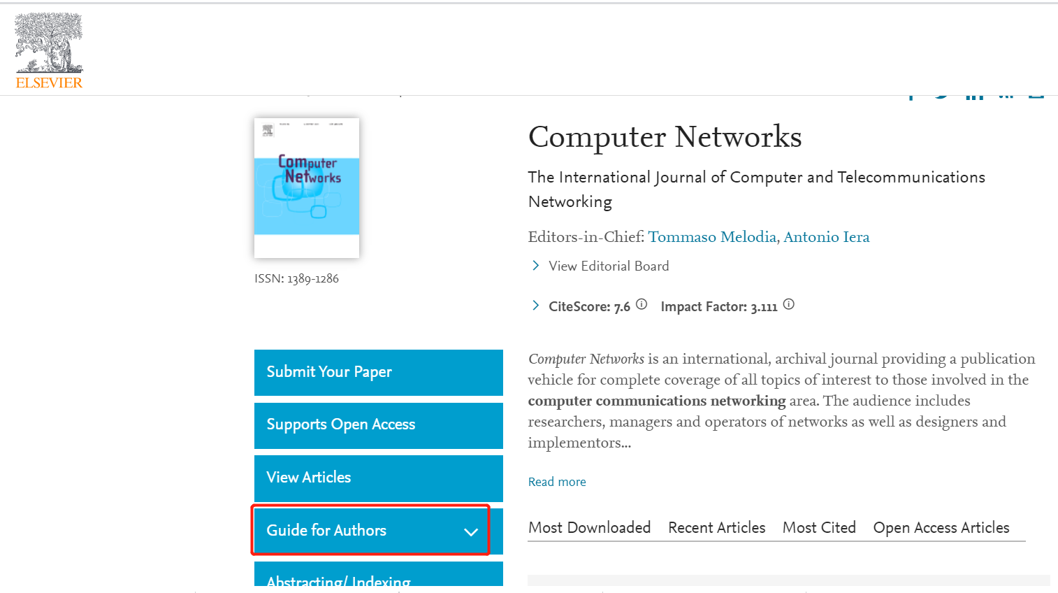 下载 Elsevier 期刊的latex模板--computer networks_computer vision and image understanding模板latex-CSDN博客