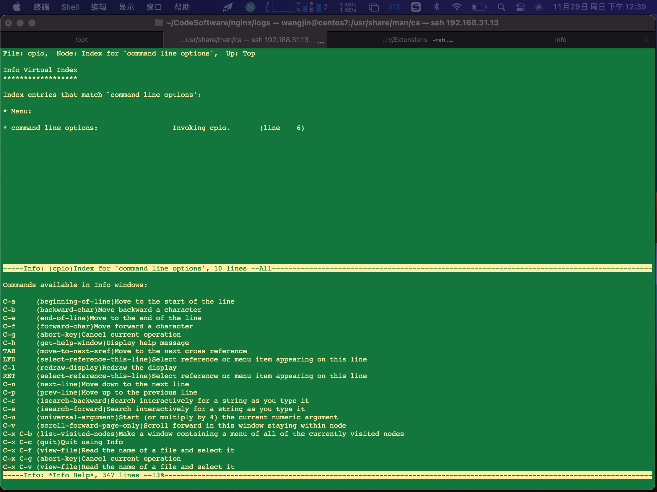 Linux Info 命令详解 Csdn博客 