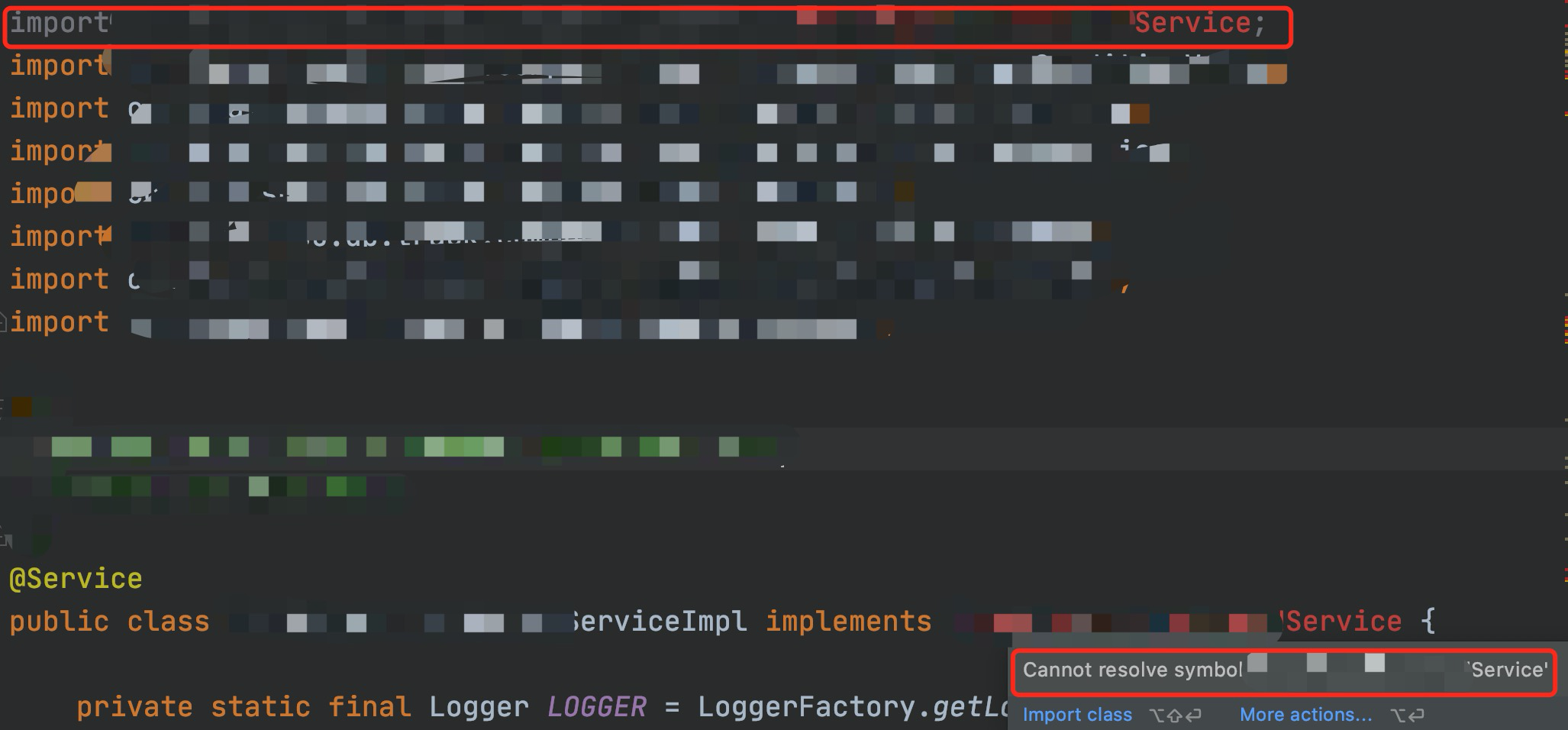 Idea Cannot Resolve Symbol ‘service‘cannot Resolve Symbol Service Csdn博客 