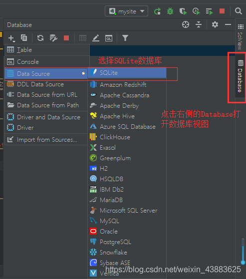 Pycharm中对sqlite数据库的可视化操作——详细步骤一目了然_pycharm如何一下把sqllite的表数据全部加载显示-CSDN博客