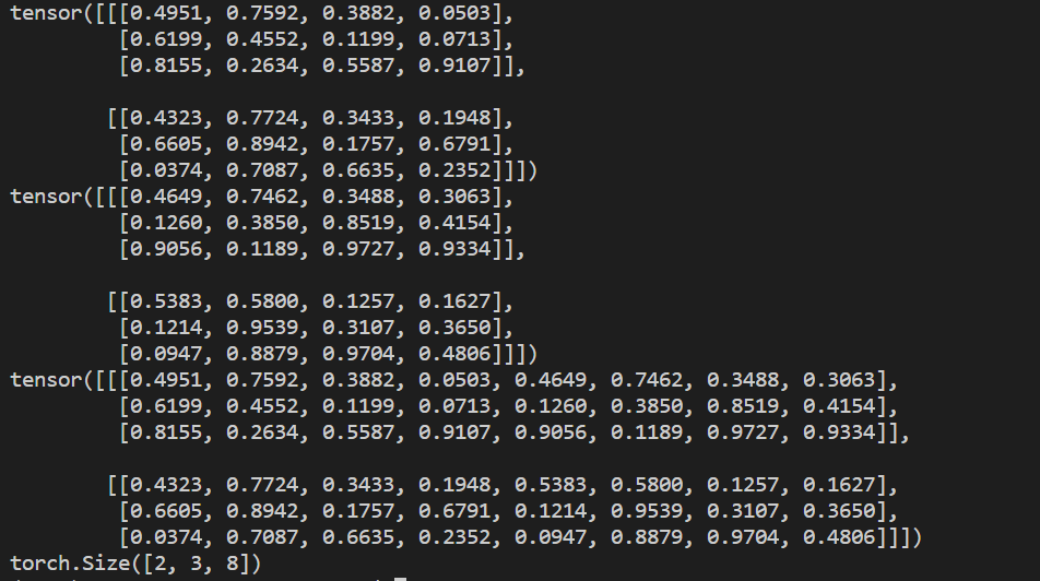pytorch每日一学31(torch.dstack())将tensor沿深度方向（第三维）按顺序进行叠加-CSDN博客