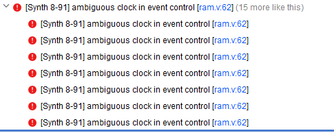 Vivado综合时出现[Synth 8-91] ambiguous clock in event control-CSDN博客