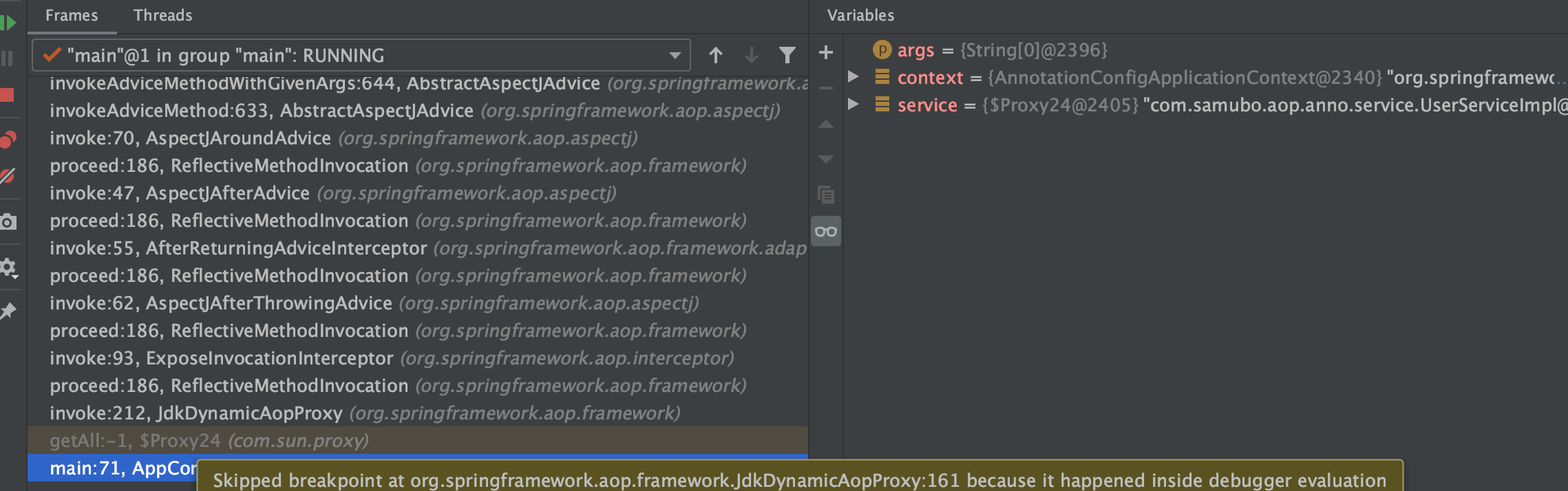 Skipped breakpoint at xx.xxxx.xxx because it happened inside debugger evaluation解决办法-CSDN博客
