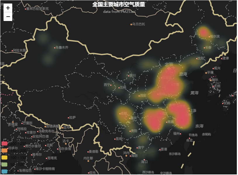 echarts实现GIS可视化——热力图_echarts地图热力图-CSDN博客