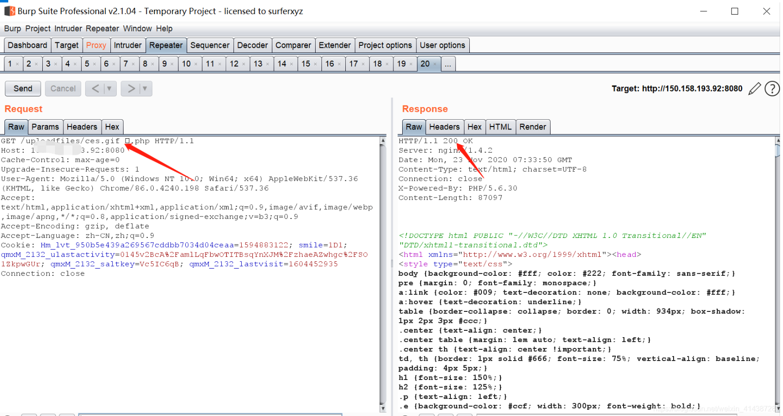 Vulhub中Nginx系列之CVE-2013-4547、CVE-2017-7529、Insecure-configuration、nginx_parsing_vulne 漏洞复现 ...