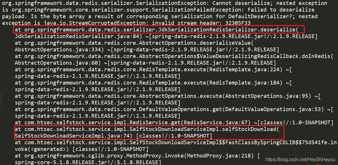 记一次生产redis序列化与反序列化问题 Nested Exception Is Streamcorruptedexception Invalid Stream Header