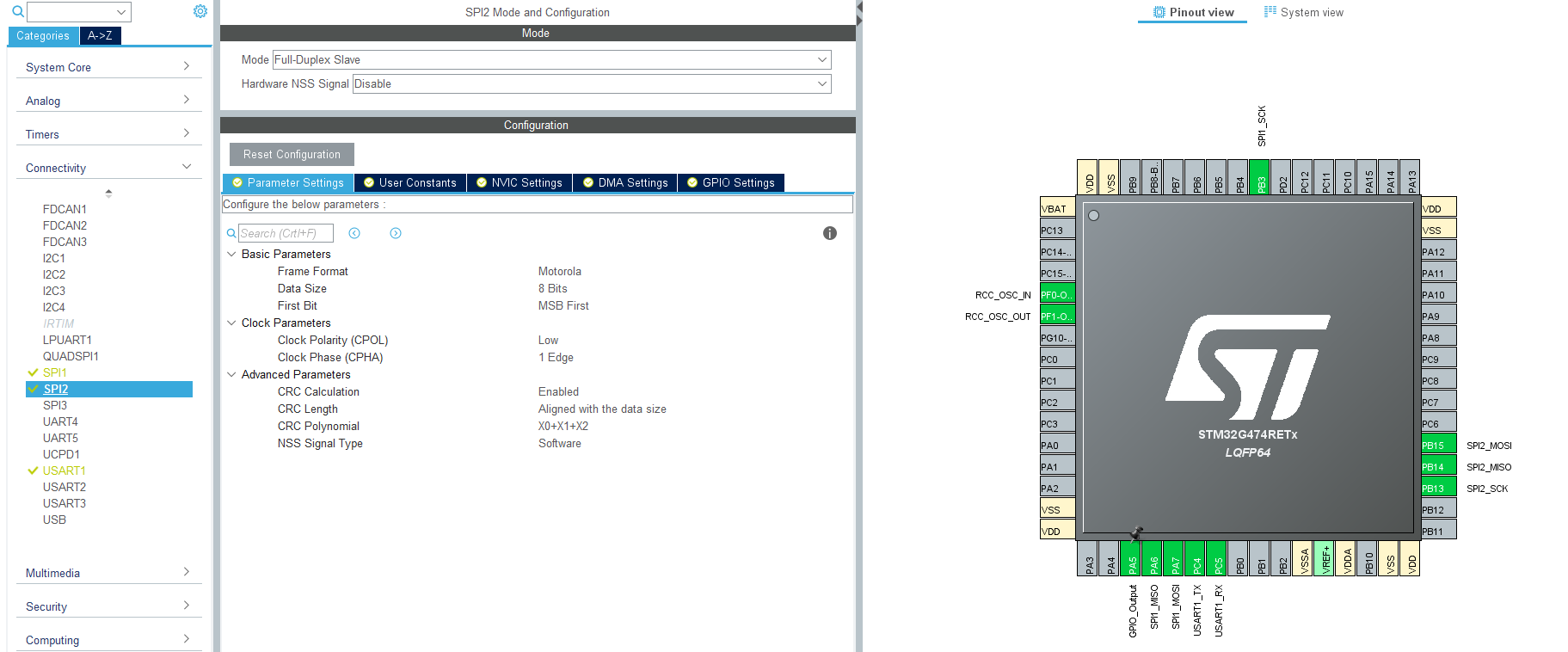 STM32G474之SPI主从收发-板间通信-HAL库（已验证）_stm32g474 spi-CSDN博客