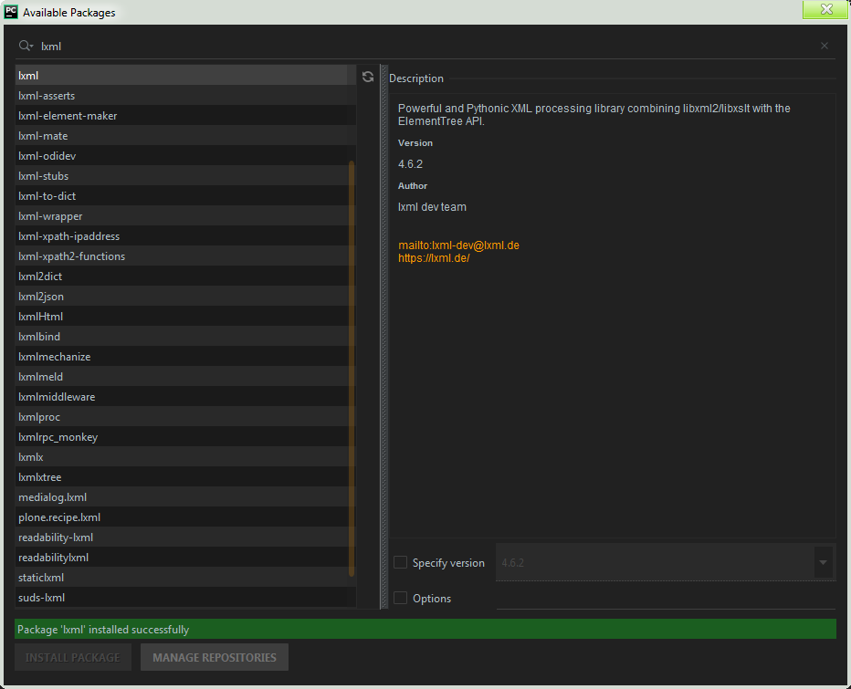 from lxml import etree ModuleNotFoundError: No module named ‘lxml‘-CSDN博客