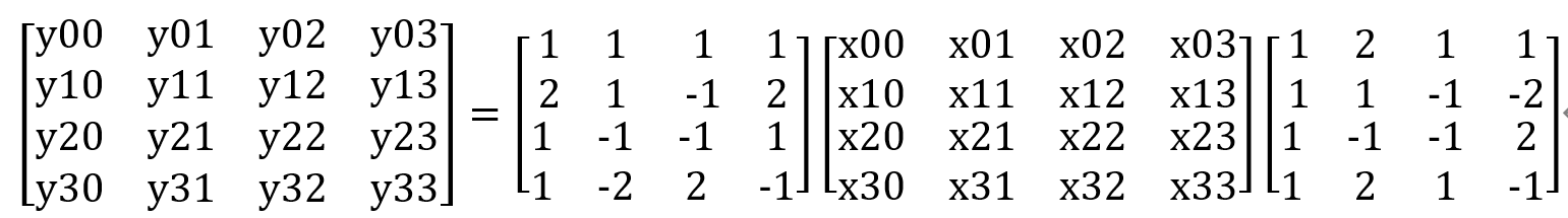 H264 整数dct变换和蝶形变换代码实现蝶形dct变换实现 Csdn博客 