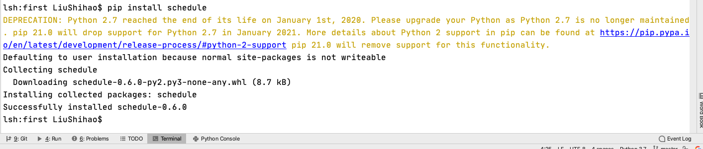 Mac使用pip命令安装Python模块安装到系统自带的Python2.7而不是我们下载的Python3（已解决）_mac的idea可以使用pip命令吗-CSDN博客