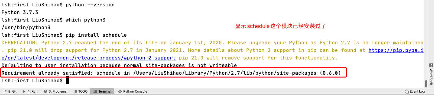 Mac使用pip命令安装Python模块安装到系统自带的Python2.7而不是我们下载的Python3（已解决）_mac的idea可以使用pip命令吗-CSDN博客