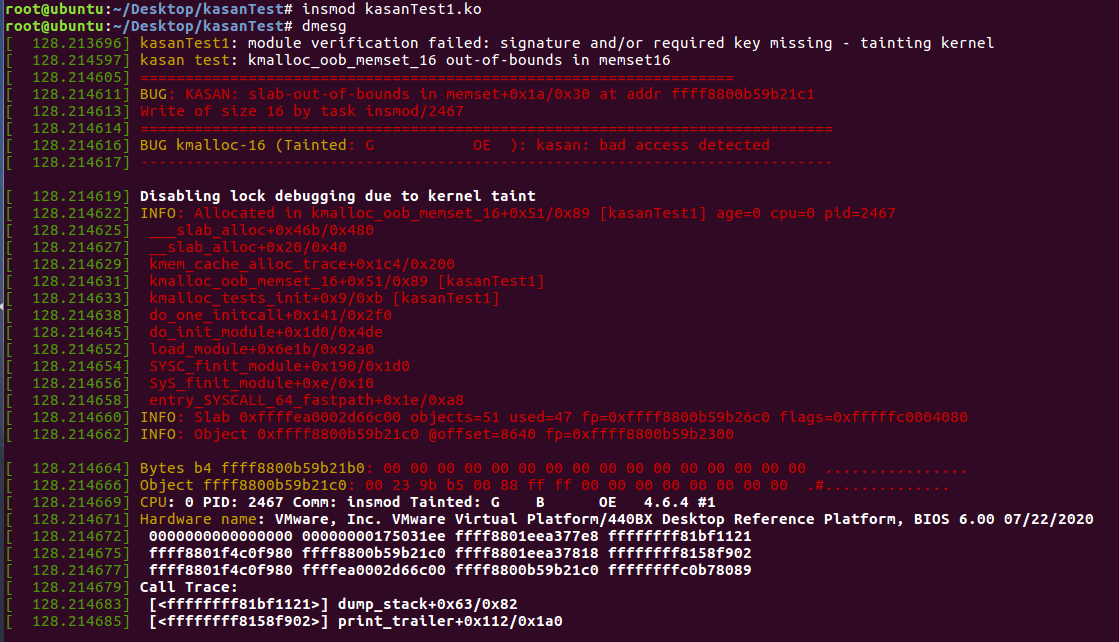 Linux内核内存检测工具KASan_使用kasan测试ko-CSDN博客