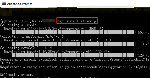 安装allennlp库_error: no matching distribution found for torch==1-CSDN博客