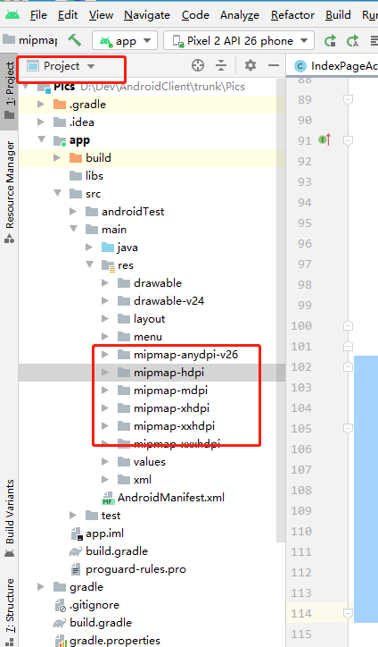 android项目只有一个mipmap文件夹,看不到mipmap-hdpi......_android 创建mipmap-hdpi怎么不显示-CSDN博客