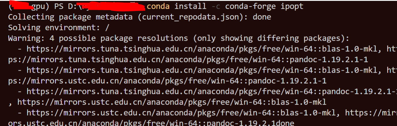 Python一行命令安装ipopt工具集_anaconda安装ipopt-CSDN博客