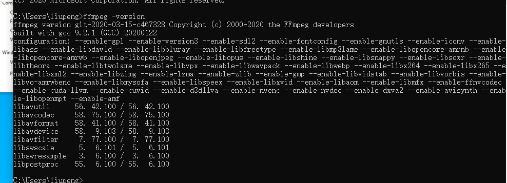 windows下安装ffmpeg_ffmpeg4.2.7版本-CSDN博客