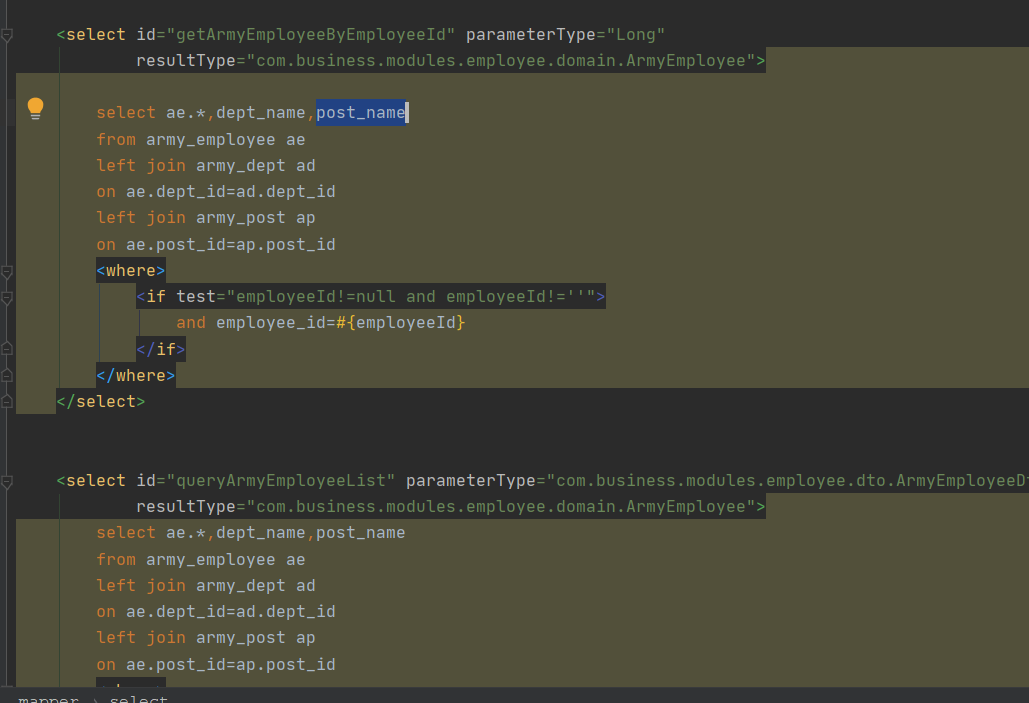 IDEA去掉Mybatis背景颜色_mybatis xml文件背景色取消-CSDN博客