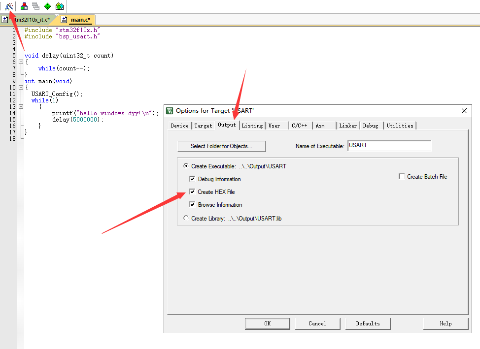 STM32平台的USART窗口通讯（烧录及测试）_烧录32uart tx-CSDN博客